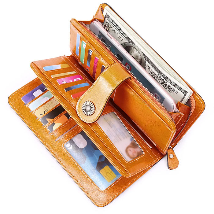 RFID Large-Capacity Women's Wallet – ShopXV Store
